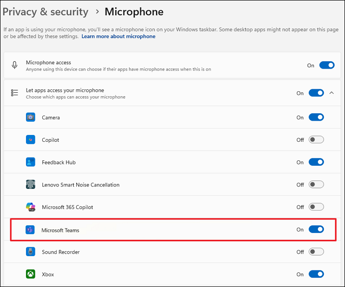 Microsoft Teams Microphone Not Working?